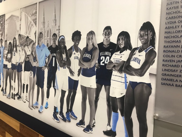 Example of a sport graphics made for Villanova Athletics..