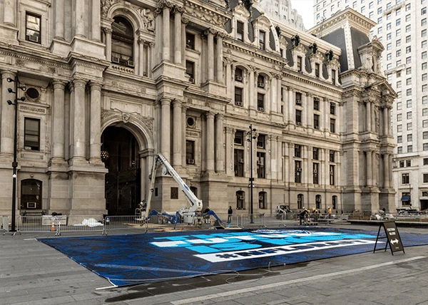 NFL Draft Banner Installations + Video