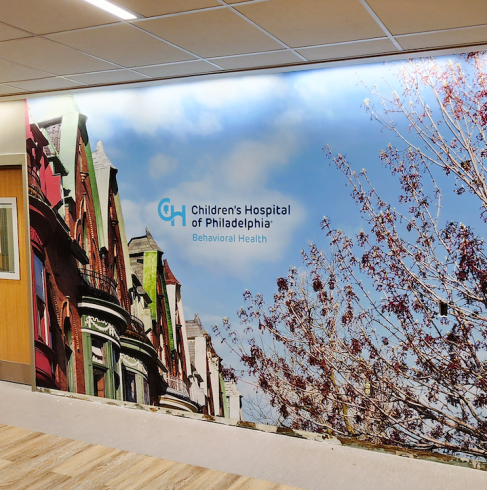 Hospital Signage Wall Mural
