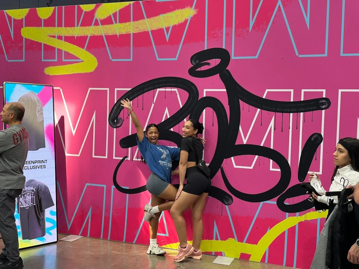 Gymshark - custom photo backdrop - custom mural